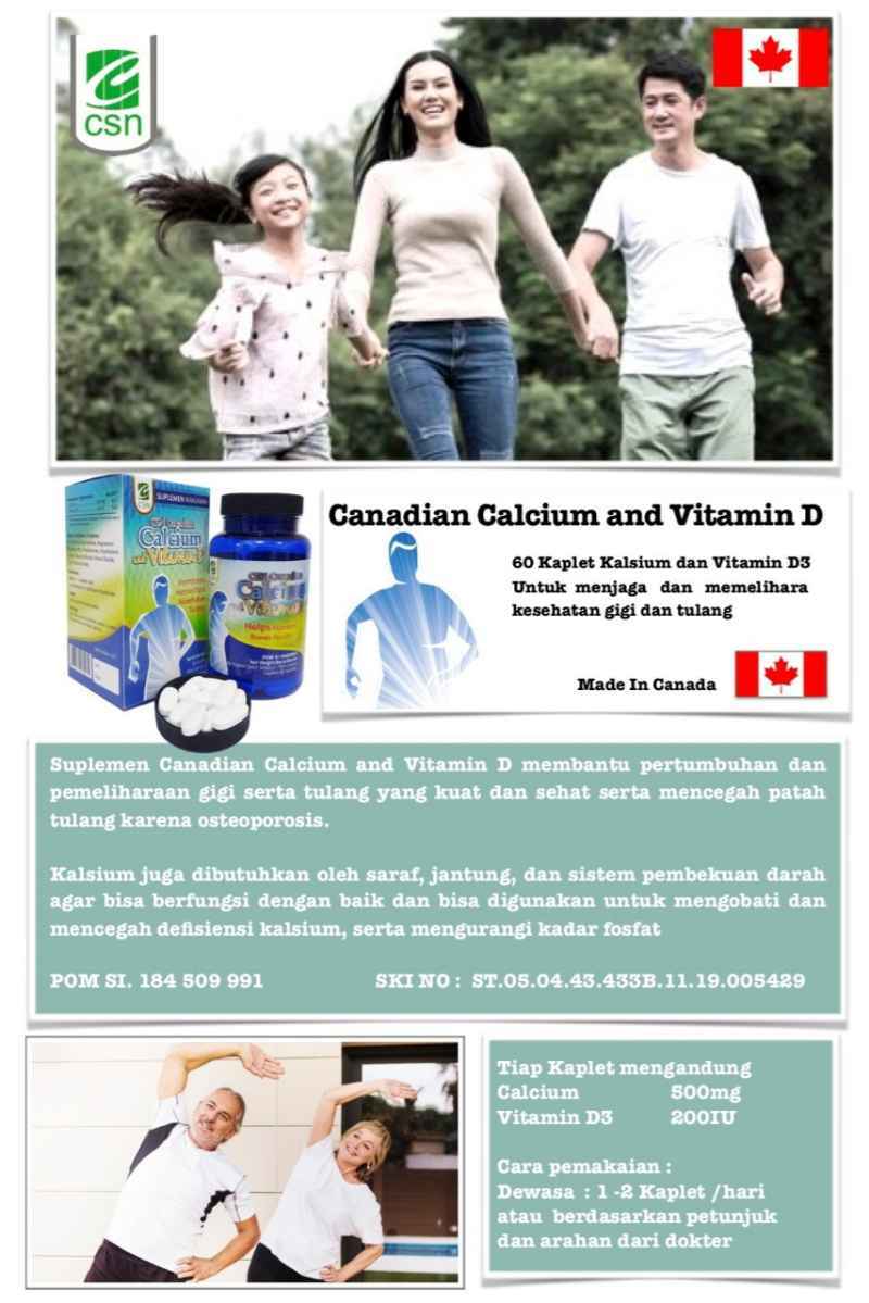 Jual Csn Canadian Calcium And Vitamin D Di Seller Csn.canadian.food ...
