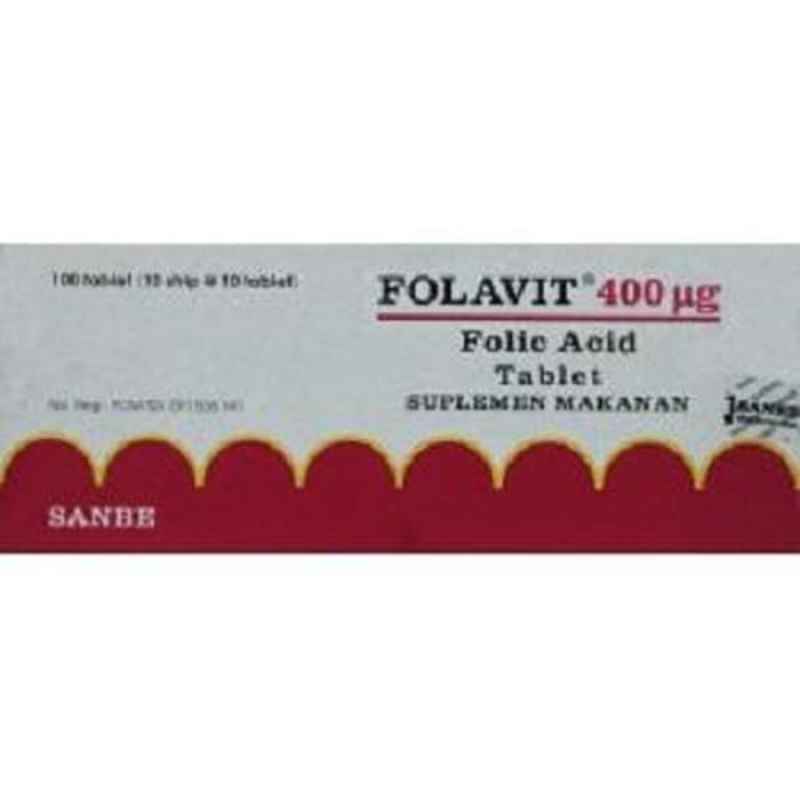 Promo Folavit Tablet Obat Kesehatan [400 Mcg/ 2 Strip/ 10 Tablet-strip ...