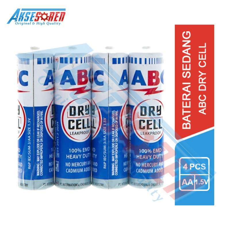 Promo Original Baterai Sedang Abc Tipe Aa Dry Cell Pcs V