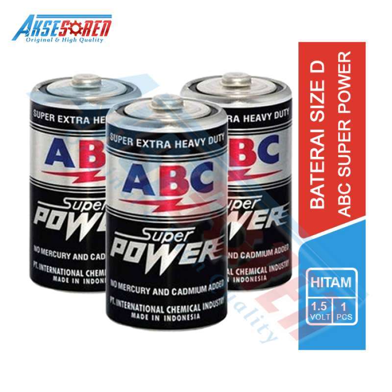 Jual [original] Baterai Besar Abc Super Power Tipe Ukuran D / Battery ...