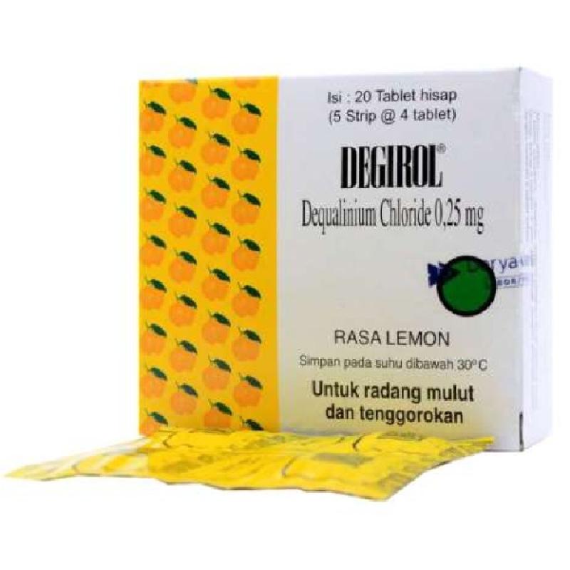 Jual Degirol - Obat Radang Mulut dan Tenggorokan [1 Box : 20 Tab] di ...