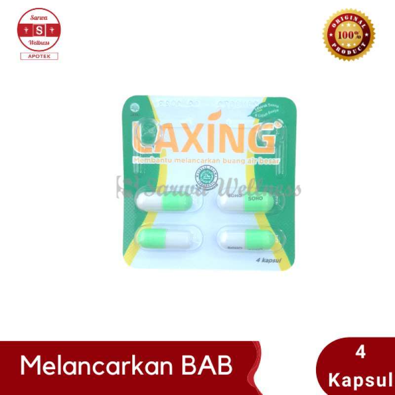 Jual Laxing Kapsul [1 Blister/4 Kapsul] di Seller Apotek Sarwa Wellness ...