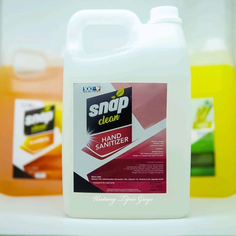 Jual Snap Clean Hand Sanitizer - 4 Liter di Seller Toko Untung Tipis ...
