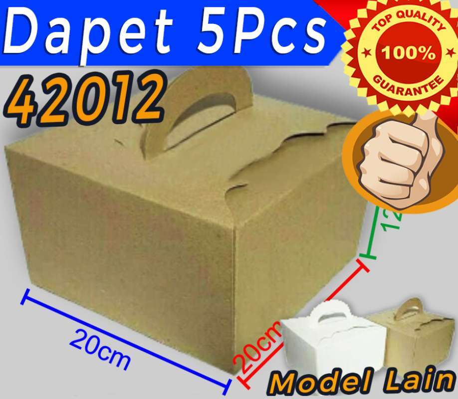 Jual Dus Kue Cantik / Gift Box Elegan / Box Kue 20x20x12.5cm 42012 ...