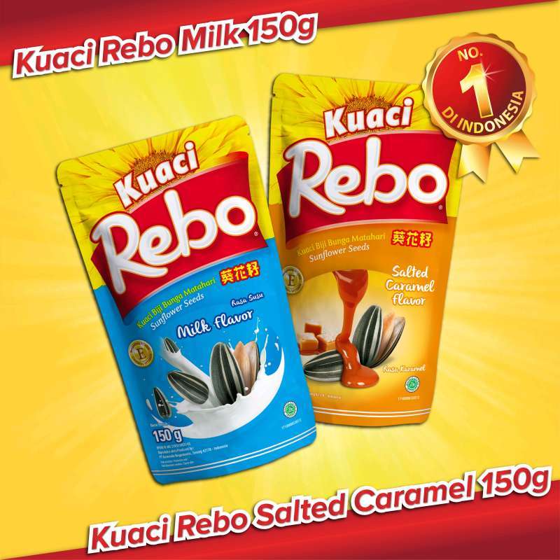 Jual Rebo Varian Rasa Milk Tea Caramel Kuaci [150 G Set Bundling] Di