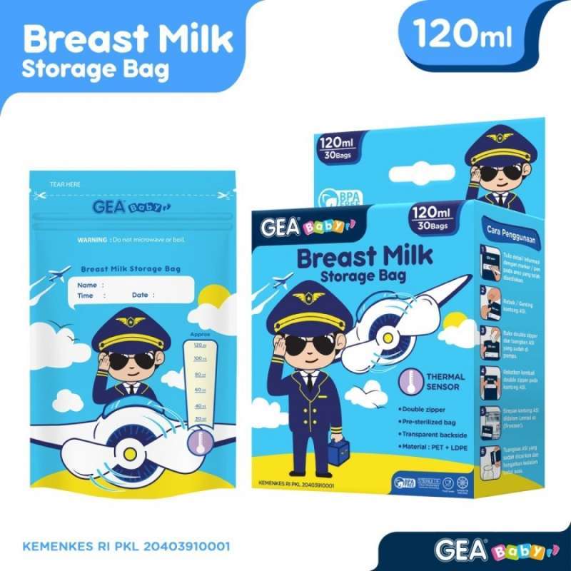 Promo Gea Baby Kantong ASI Breast Milk Storage - 120 ml Diskon 5% di ...