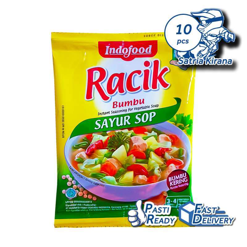 Jual Indofood Bumbu Racik Sayur Sop [20 gr x 10 pcs | 1 Renteng] di ...
