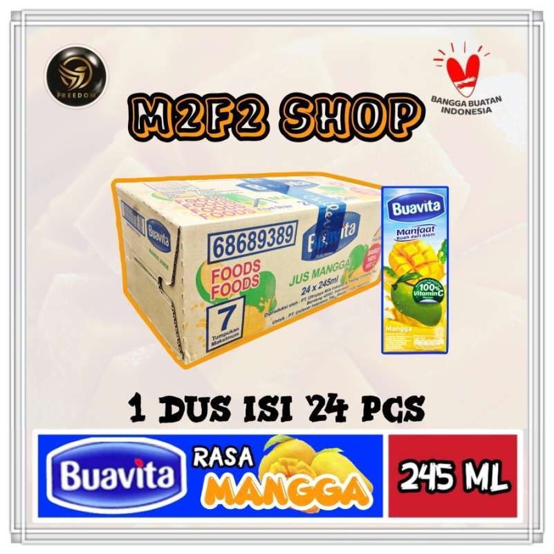 Promo Jus Buavita Rasa Mangga Kotak | Juice Mango - 245 ml (Kemasan Karton) Diskon 14% di Seller ...