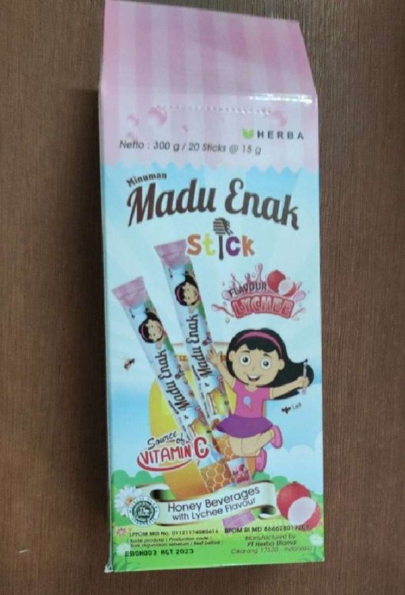 Jual Herba Madu Enak Stick Anak Isi 20 Stick Rasa Leci Di Seller Toko ...