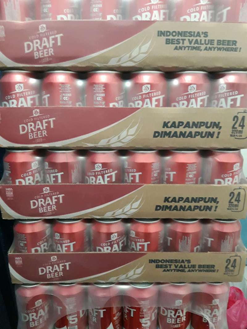 Jual beer draft kaleng 320ml x 24 di Seller K-Lontong189 - Pejagalan ...