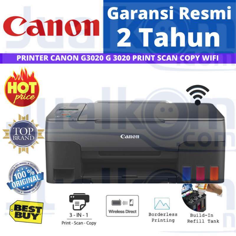 Promo Printer Canon Pixma G3020 G 3020 All In One - Print Scan Copy ...