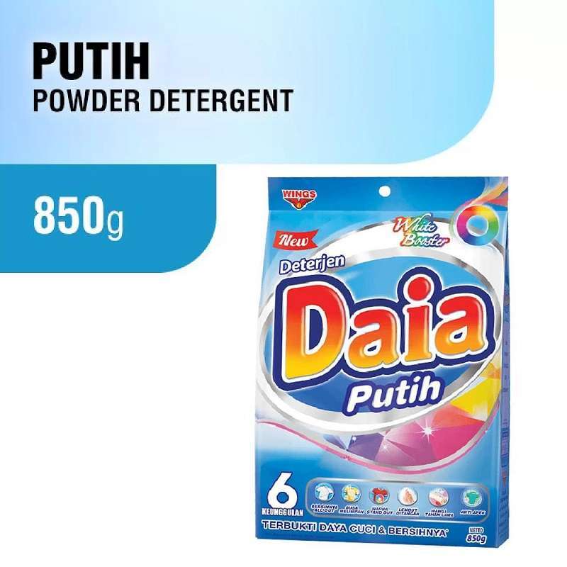 Promo DAIA Putih Deterjen Bubuk [850 g] Diskon 6% di Seller Makro99 ...