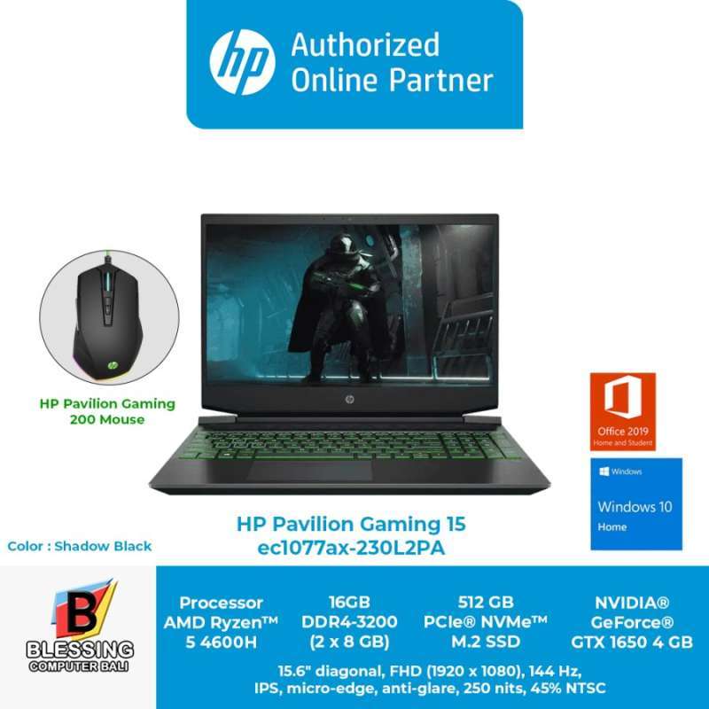 Jual Hp Pavilion Gaming Ec Ax R H Gb Gb Gtx W Ohs Shadow Black Di
