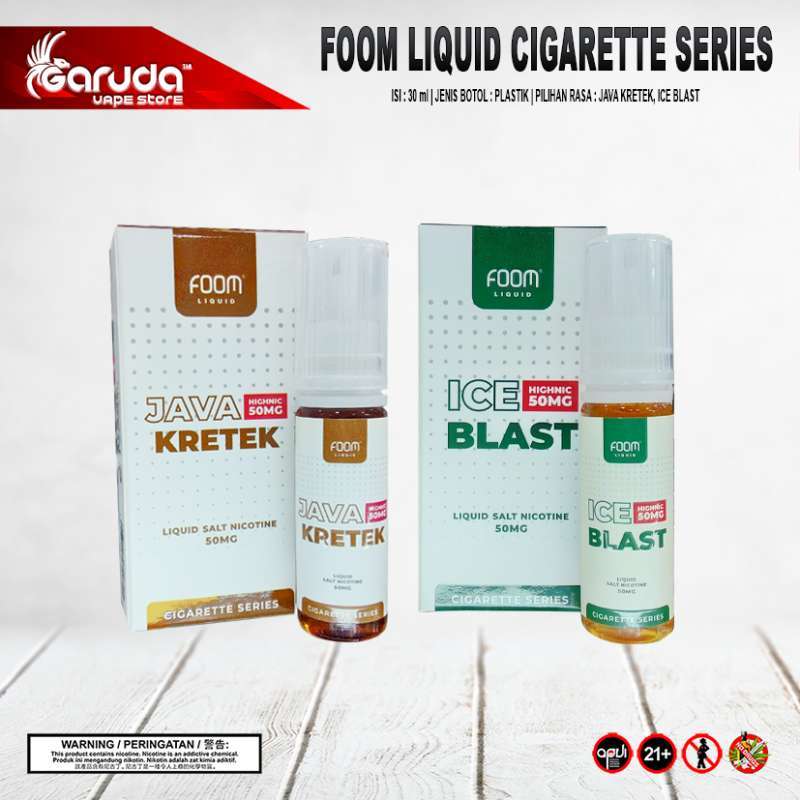 Jual Liquid Saltnic Cigarette Series Foom 50MG 30ml Bercukai ICE BLAST ...