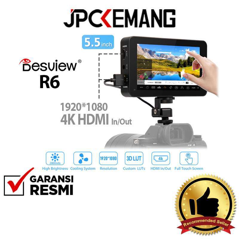 Jual JPC KEMANG Desview R6 UHB 5.5 Inch Field Monitor Kamera Eksternal ...
