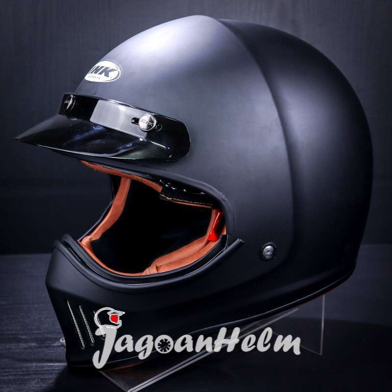 Promo Ink Helm Trooper Solid | Black Doff | Retro Classic Ddring Diskon ...