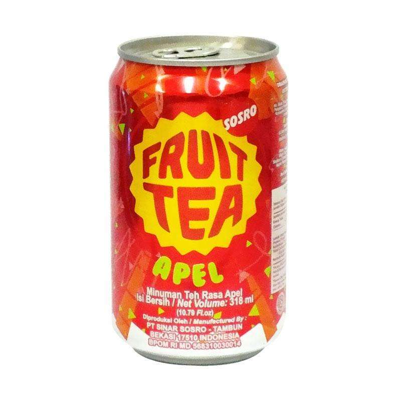 Jual Fruit Tea Apple Minuman Teh [330 mL/ Kemasan Can] di Seller Halo ...