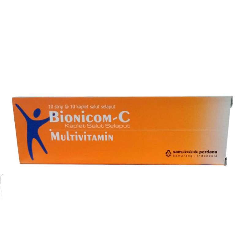 Jual Sampharindo Bionicom C Kaplet Multivitamin Suplemen Daya Tahan ...
