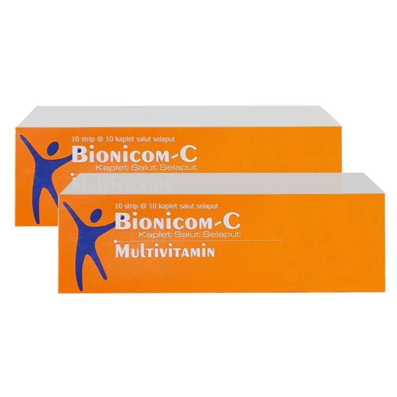 Jual Sampharindo Bionicom C Kaplet Multivitamin Suplemen Daya Tahan ...
