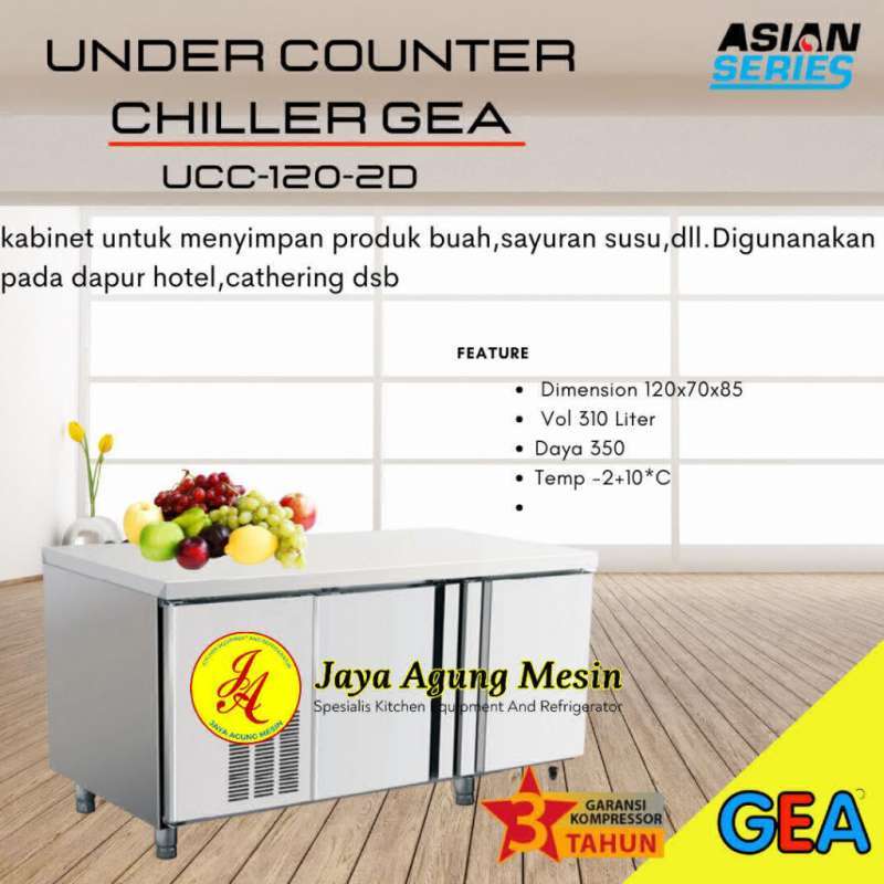 Jual GEA Under Counter Chiller 2 Pintu UCC-120-2D di Seller Jaya Agung ...