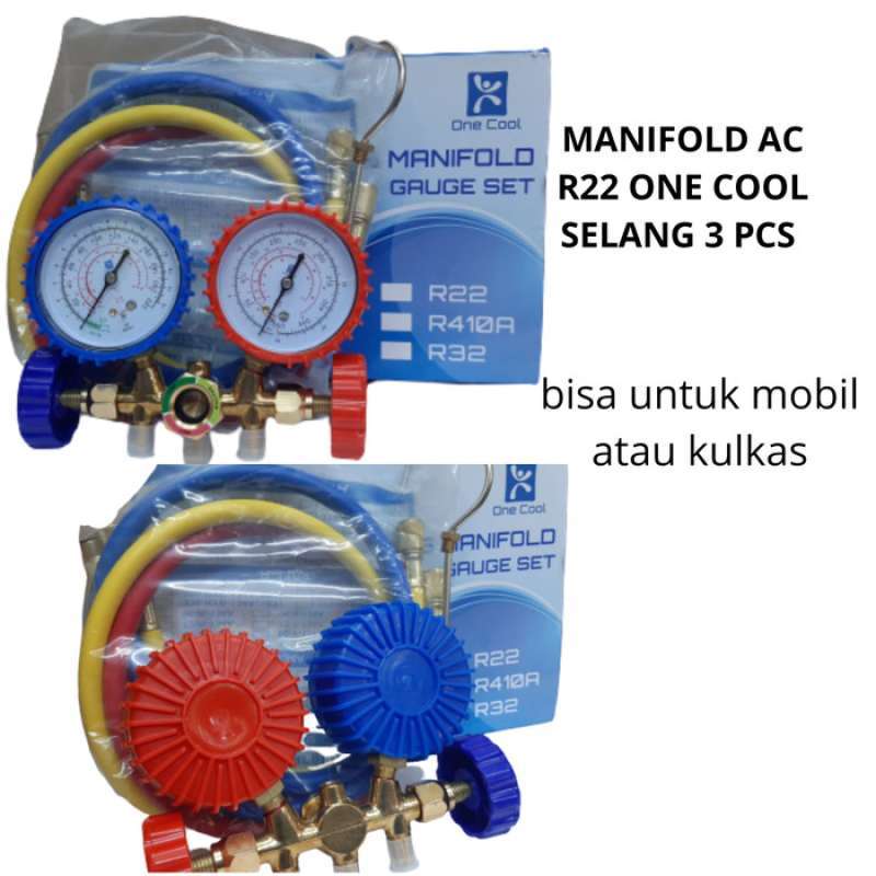 Jual Testing Manifold Ac Double R22 R134 Alat Isi Freon Ac (kode 007 ...