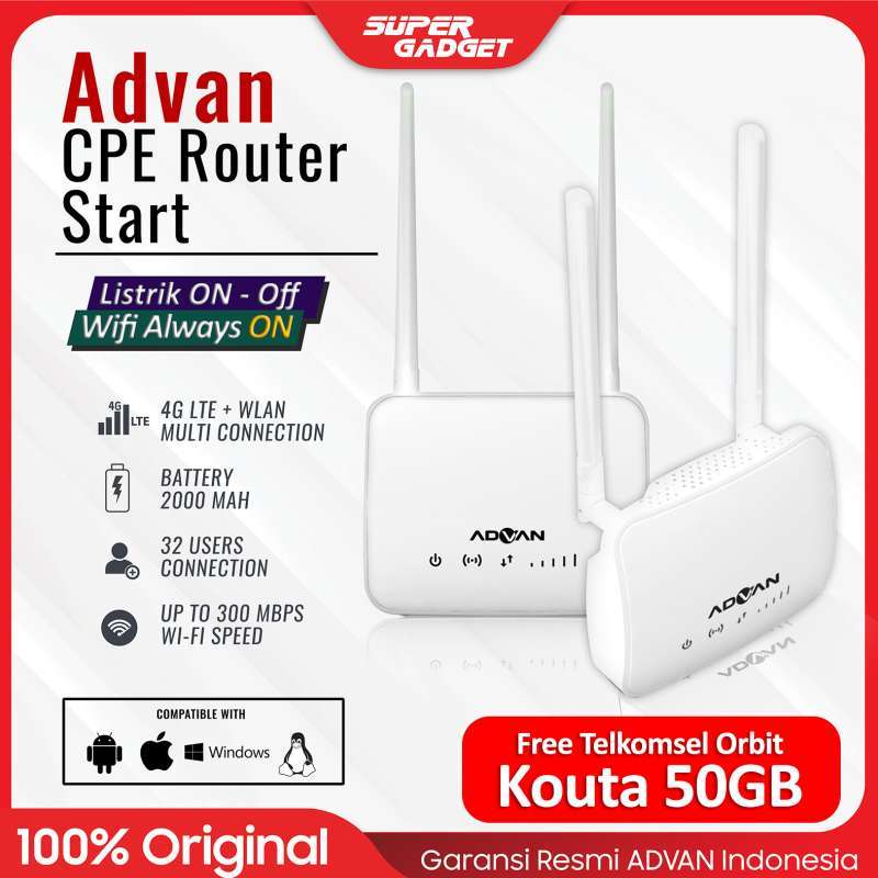 Jual Advan Modem Router Start 4G LTE Telkomsel orbit star Garansi Resmi ...