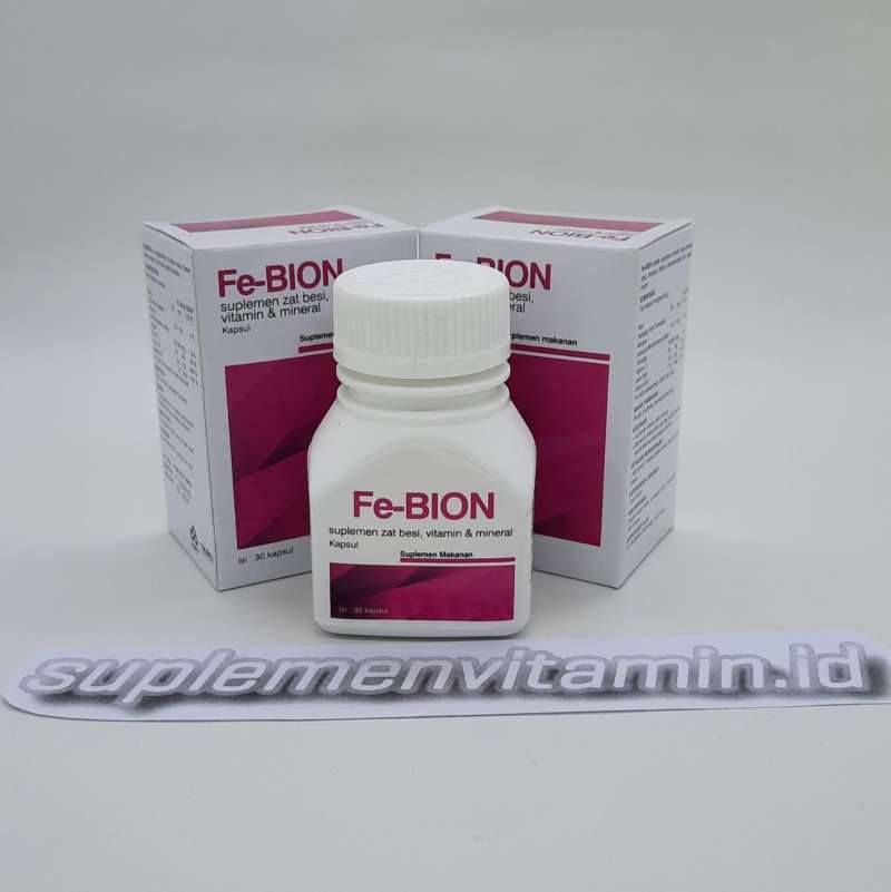 Jual Fe-Bion Suplemen Zat Besi, Vitamin & Mineral untuk Anemia 30 ...