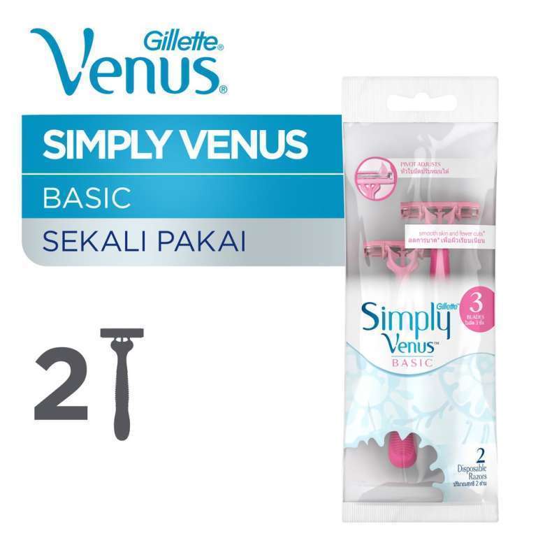 Promo Gillette Simply Venus Basic Isi 2 Diskon 30% di Seller ...