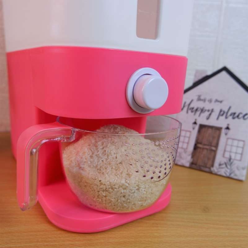 Jual RICE BOX MODERN Pink Dispenser beras 12 Liter - Multicolor di ...
