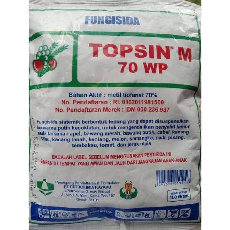 Jual Fungisida TOPSIN M 70 WP isi 100 gr dari Petrokimia Kayak di ...