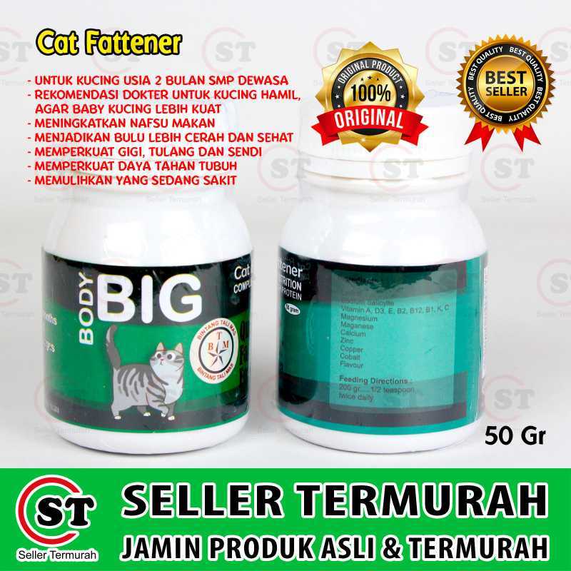 Jual Body Big Cat / Penggemuk Kucing / Vitamin Kucing / Cat Fater ...