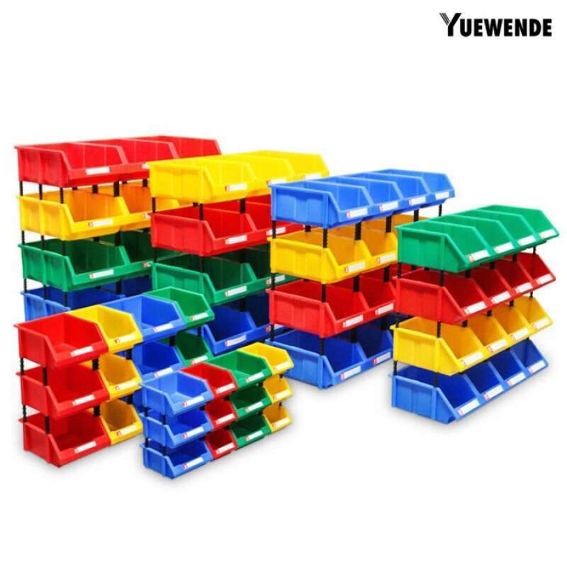 Jual WJ-Stackable Plastic Small Parts Container Box Shelf Screw Storage ...