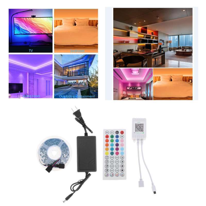 Promo Outdoor LED Light Strip 44 Key Remote IR Control for TV Living ...