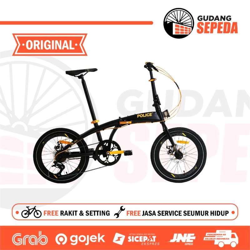 Jual Sepeda Lipat Element Police Milan 8 Speed 20 inch Garansi SNI di ...