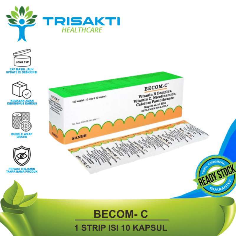 Promo BECOM -C TABLET MULTIVITAMIN C , B KOMPLEX - FOOD SUPLEMENT DAYA ...