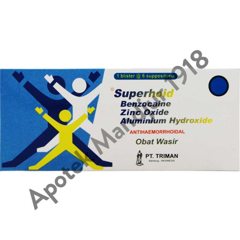 Jual Superhoid Suppositoria Isi 6 - Anti Nyeri Hemoroid, Wasir, Ambeien ...
