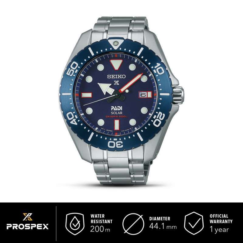 Promo Jam Tangan Pria Seiko Prospex PADI Solar Diver Scuba Titanium ...