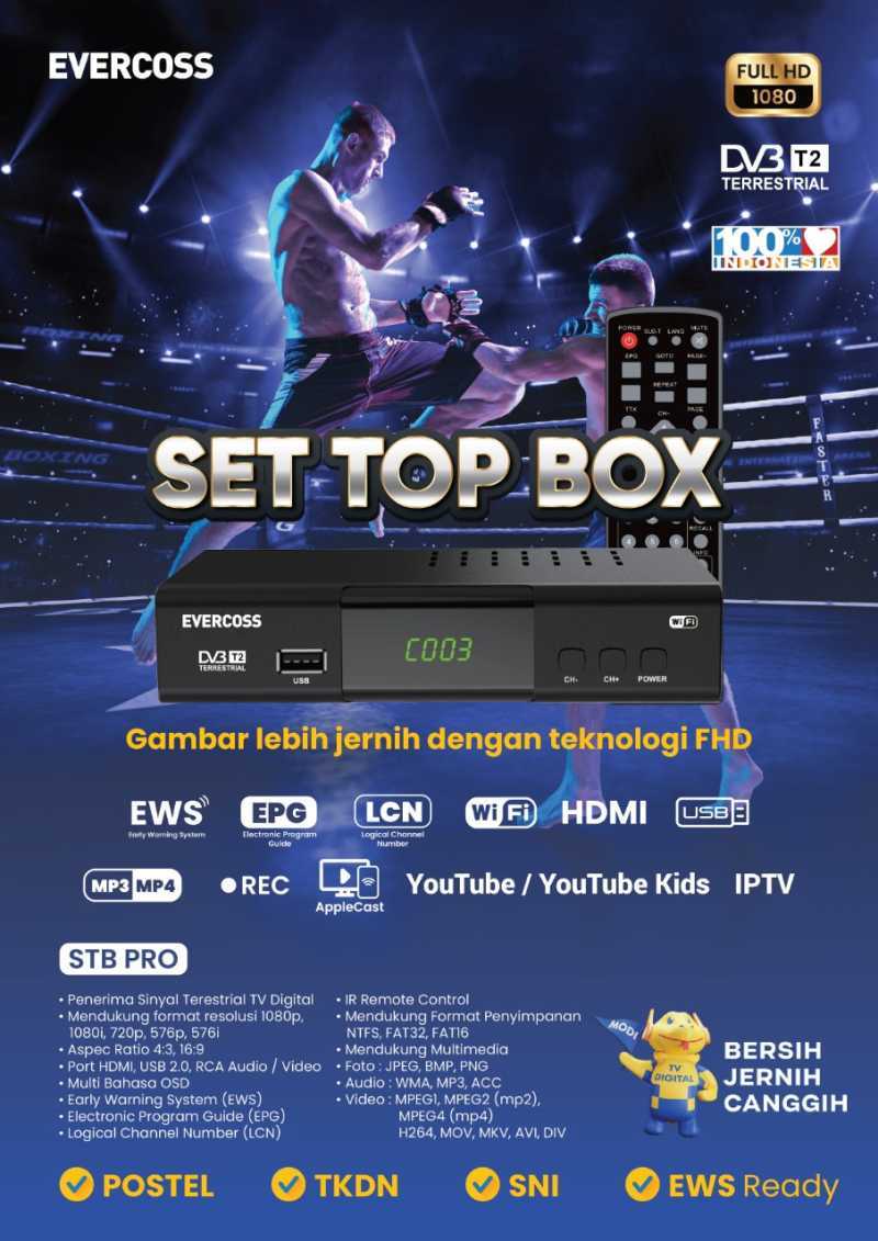 Jual Evercoss Set Top Box Pro Tv Digital Receiver Full Hd Di Seller ...