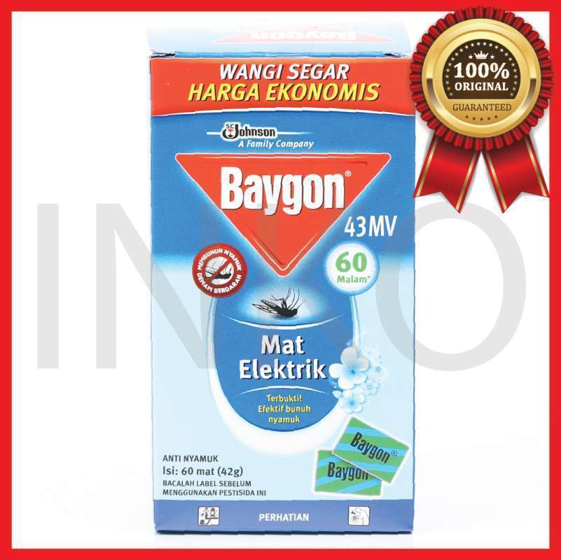 Jual Baygon 43mv Mat Elektrik Pembasmi Serangga [60 Pcs] Di Seller Dee ...
