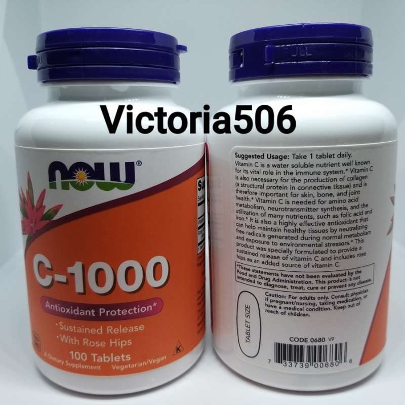Jual NOW Vitamin C 1000 mg Antioxidant Protection isi 100 di Seller ...