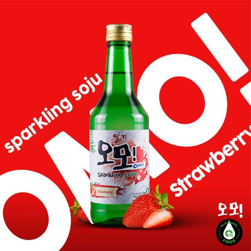 Jual Sparkling Soju - Soju Non Alcohol - OMOSOJU - Rasa Strawberry di ...