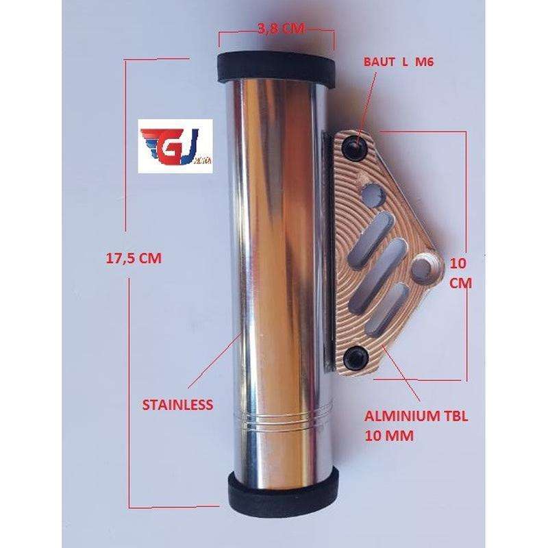 Jual Braket Kupingan Lampu Pesek Stainless Model Cnc Cb Gl Gl100 Gl Max ...