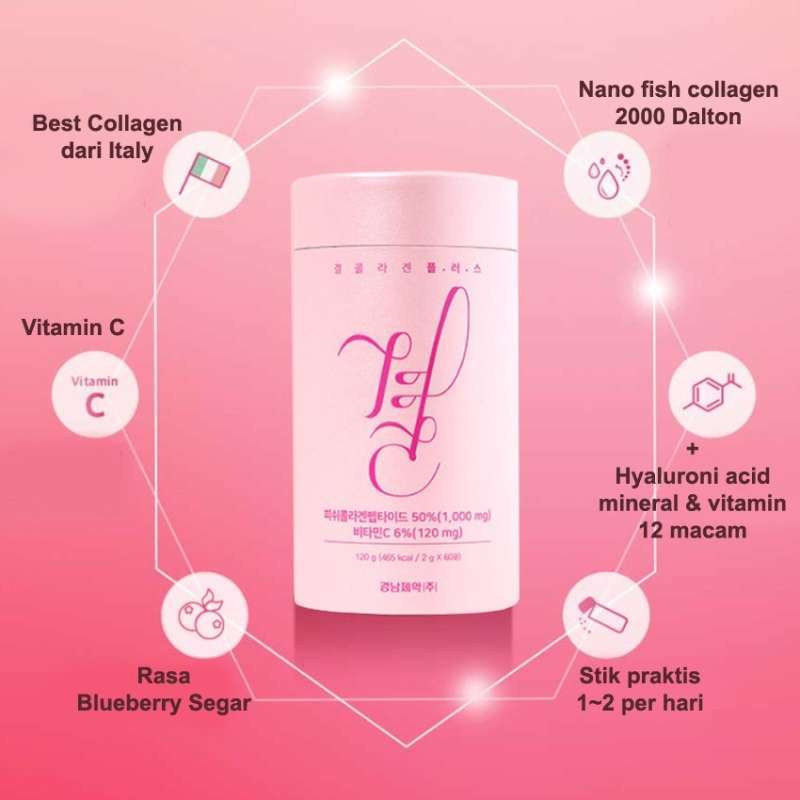 Jual Lemona Korea Gyeol Collagen Plus 1000mg 60 Sachet Di Seller Debeautybox - Kelapa Gading ...