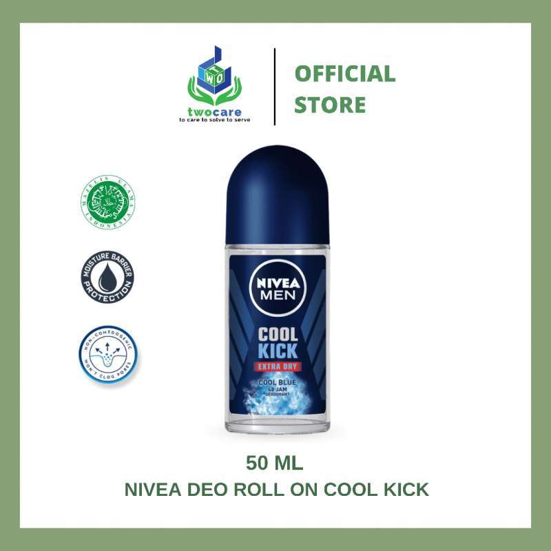 Jual NIVEA MEN Personal Care Deodorant Cool Kick Blue Roll On 25 ml ...
