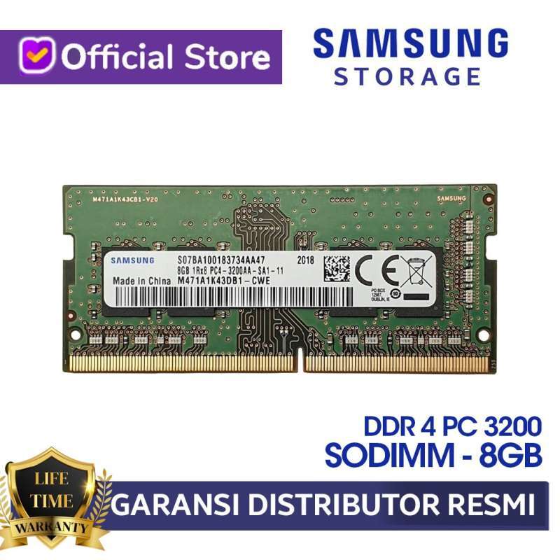 Promo Samsung RAM DDR4 8GB 16GB SODIMM Memory PC 3200 PC4 25600 Memori ...