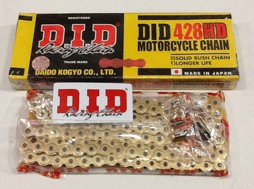 Jual DID 428HD 120L Heavyduty Japan Gold Chain 428 HD 428-120L Japan No ...