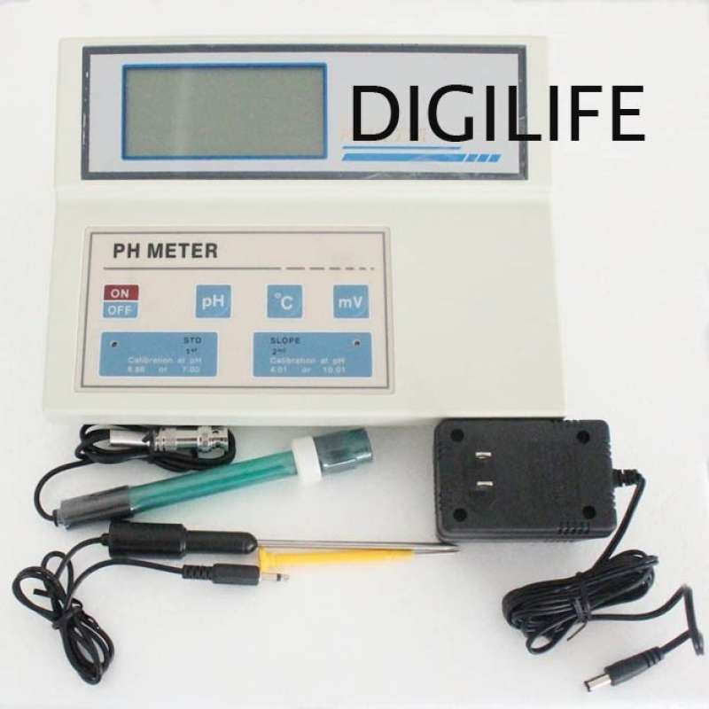 Jual Orp Ph Thermometer 3 In 1 Benchtop Meter Desktop Tester Air Bench ...