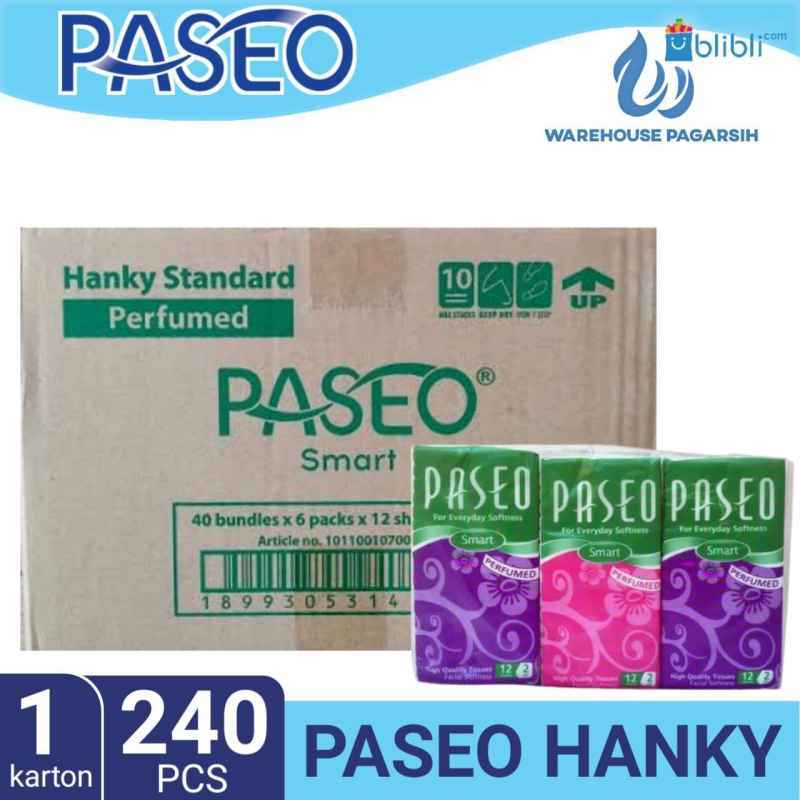 Jual Paseo Smart Hanky Tissue Perfumed 12 Sheet 1 Karton [40 Bundles ...