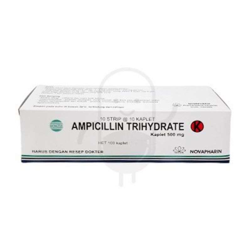 Jual AMPICILLIN TRIHYDRATE NOVAPHARIN 500 MG BOX 100 KAPLET di Seller ...