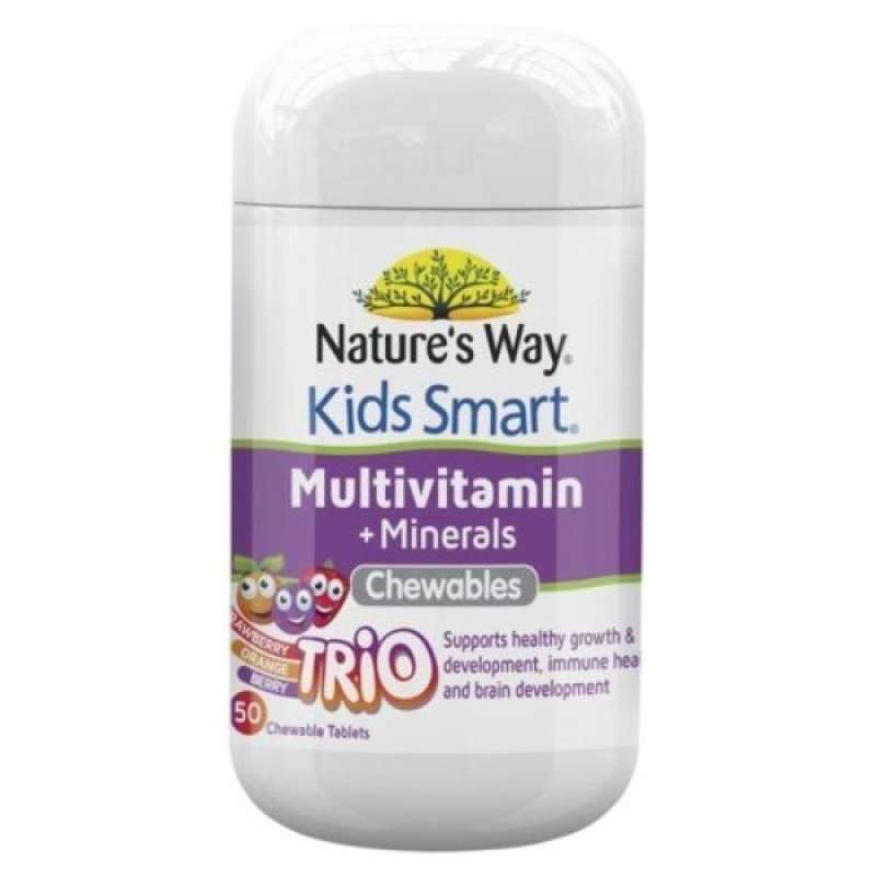 Jual Nature's Way Kid Smart Multi Trio Chewables 50 Tablets di Seller ...